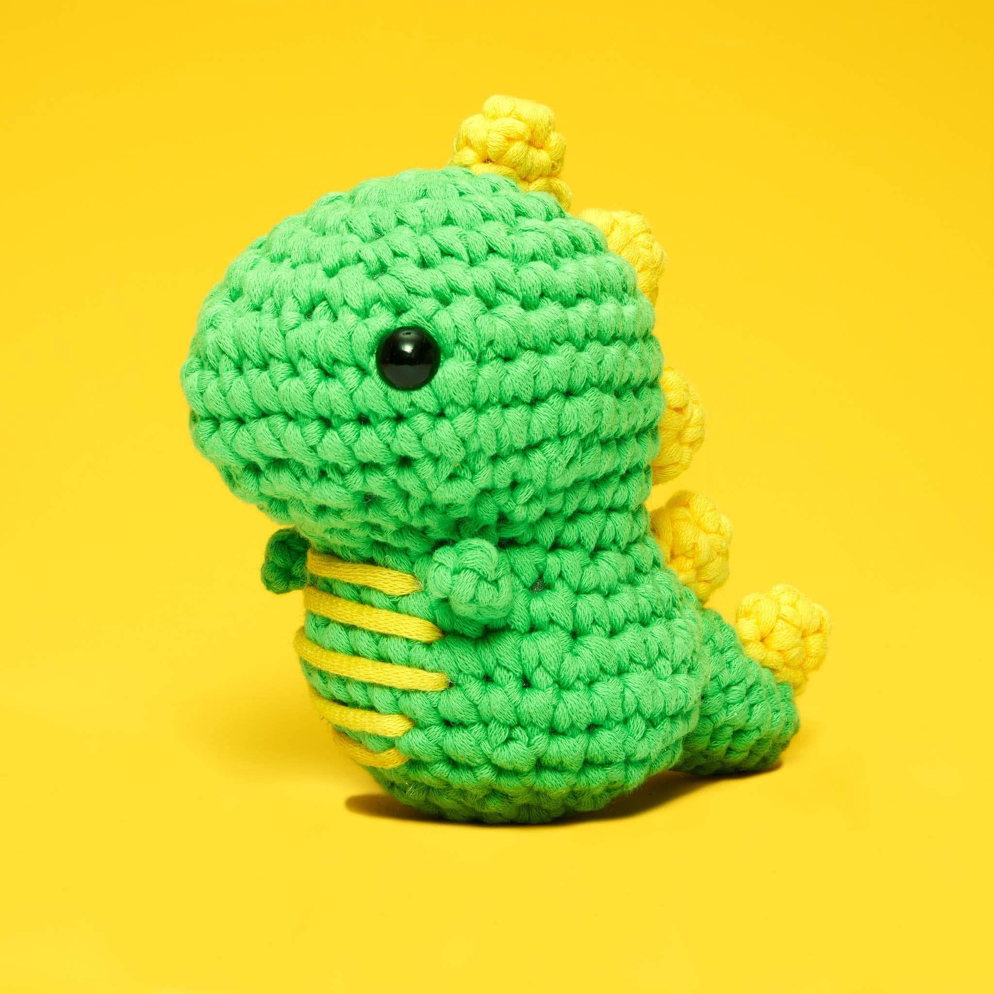 The Woobles - Fred the Dinosaur Beginner Crochet Kit | Parcero Studio